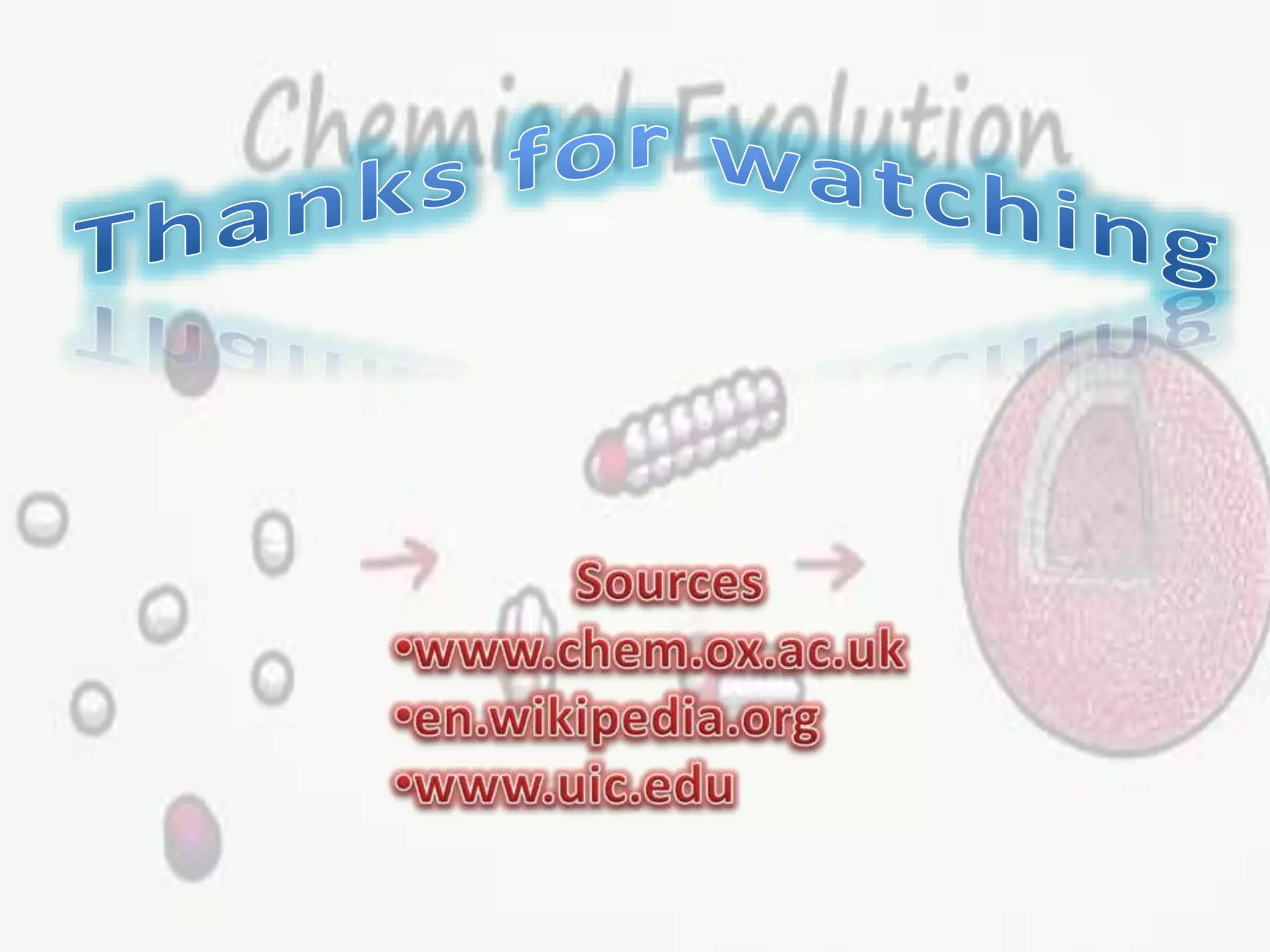 Chemical evolution theory of life’s origins | PPTX