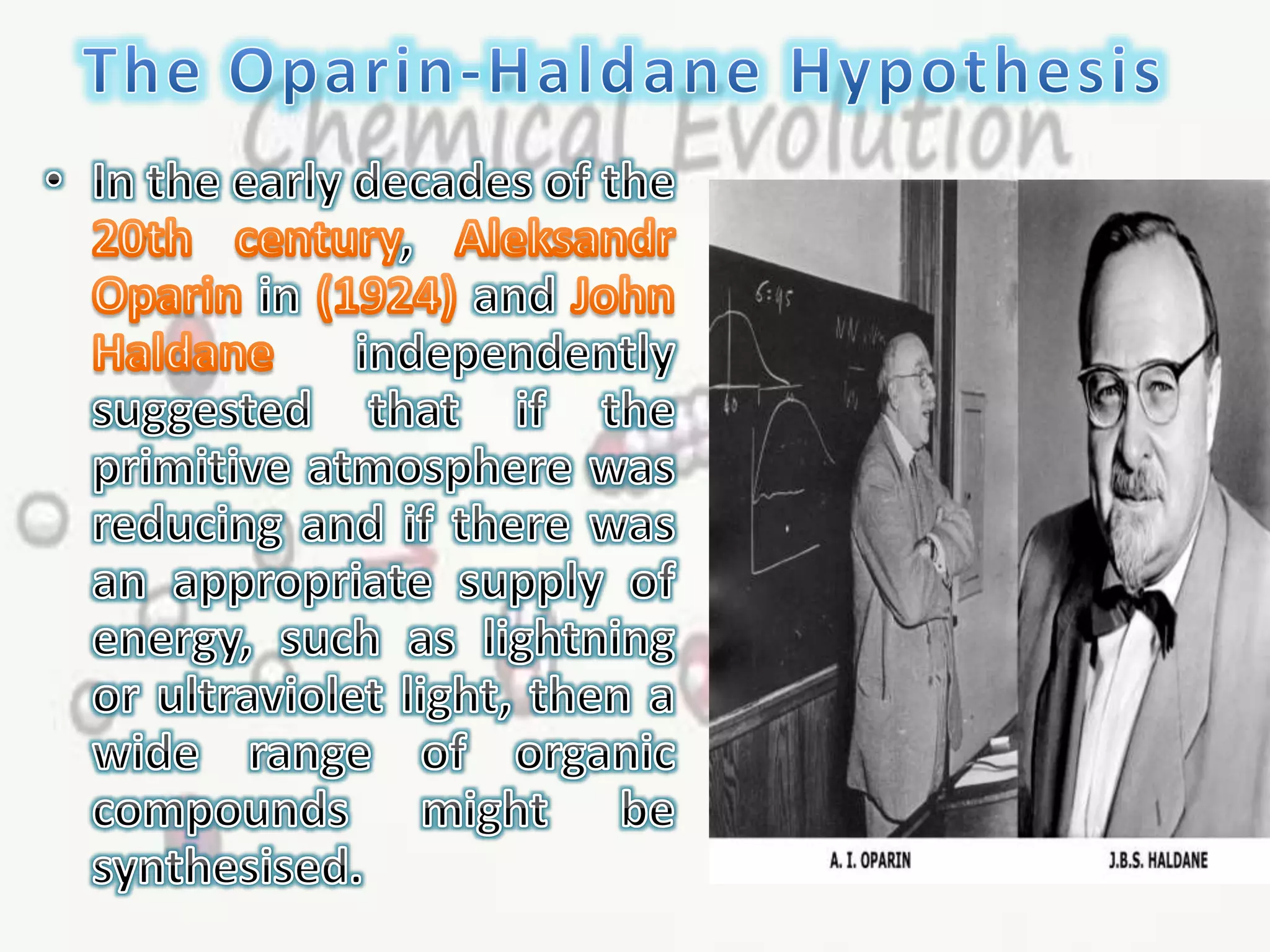 Chemical evolution theory of life’s origins | PPTX