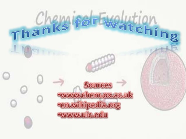 Chemical evolution theory of life’s origins | PPTX