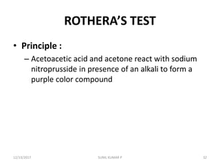 Chemical examination of urine | PPTX