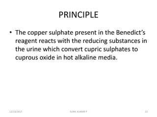 Chemical examination of urine | PPT