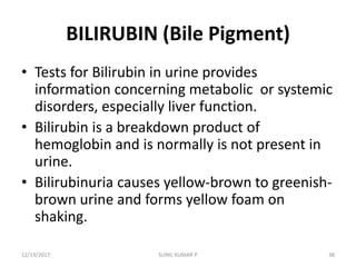 Chemical examination of urine | PPT