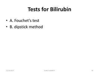 Chemical examination of urine | PPT