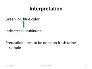 Chemical examination of urine | PPT