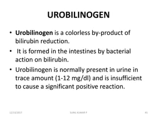 Chemical examination of urine | PPT