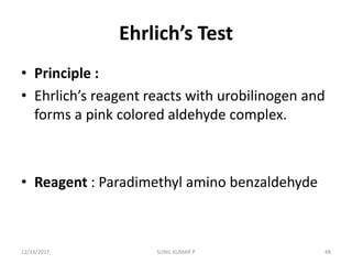 Chemical examination of urine | PPT
