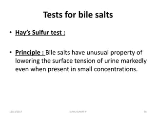 Chemical examination of urine | PPT