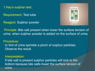 Chemical examination of urine 2 | PPT