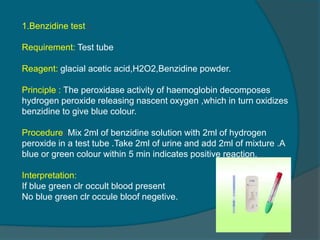 Chemical examination of urine 2 | PPT