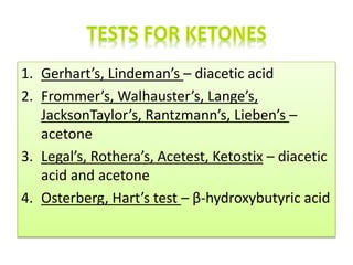 Chemical examination of urine (rgt strip) | PPTX