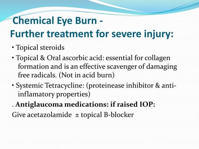 Chemical eye trauma, By Dr. Safaa Refaat | PPT