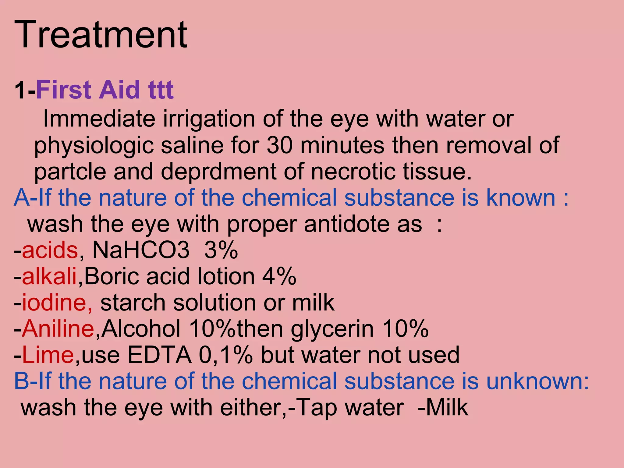 Chemical eye trauma | PPTX