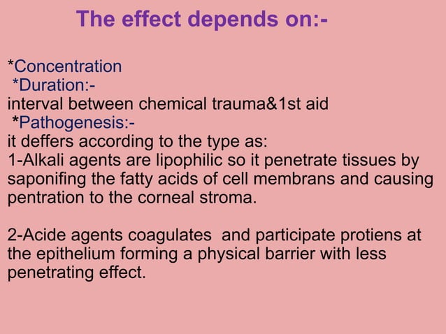 Chemical eye trauma | PPTX