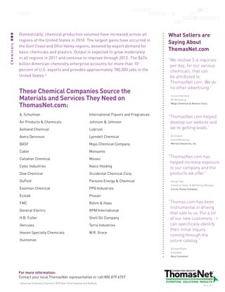 Chemical Fact Sheet 2011 | PDF