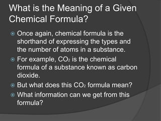 chemical formula.pptx | Chemistry | Science