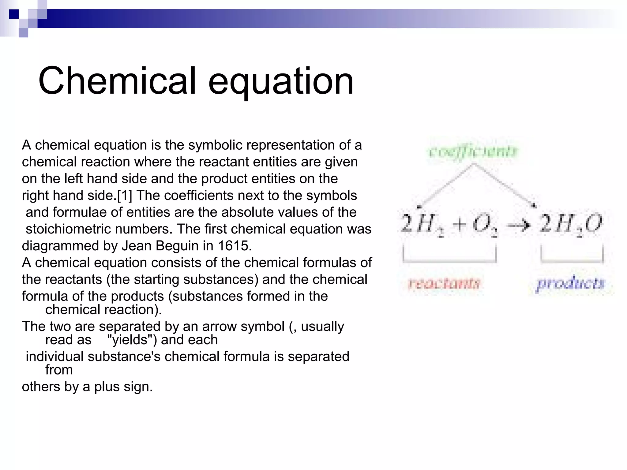 Chemical formulae and equations | PPT