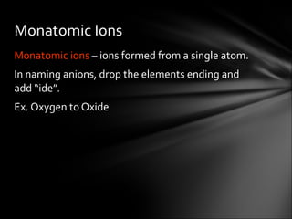 Chemical formulas and compounds | PPT