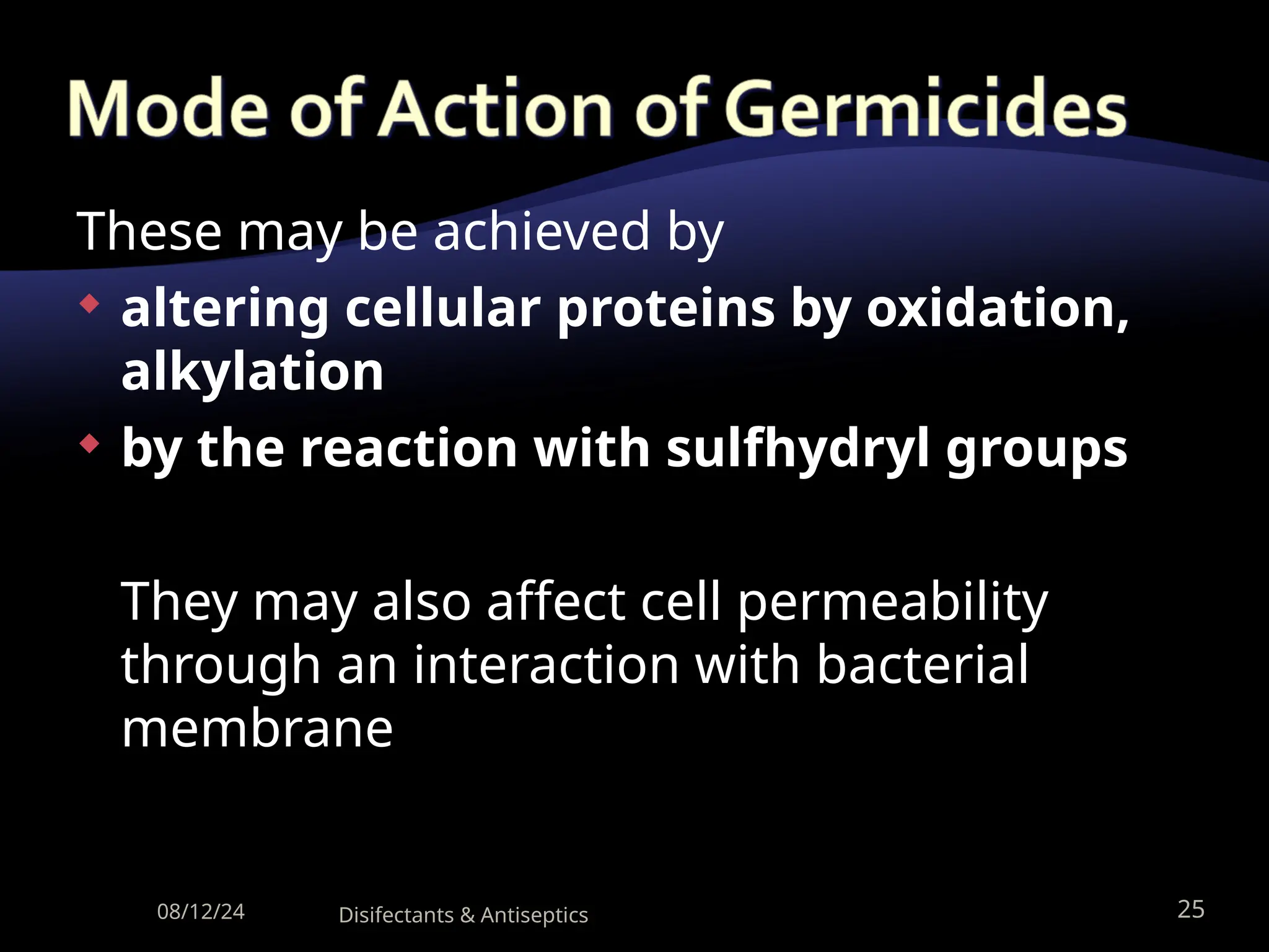 Pharmacology lecture CHEMICAL GERMICIDES 1.ppt