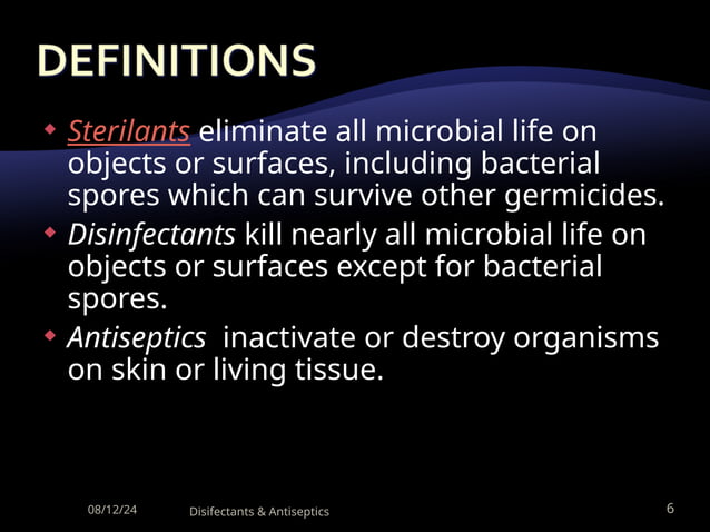 Pharmacology lecture CHEMICAL GERMICIDES 1.ppt