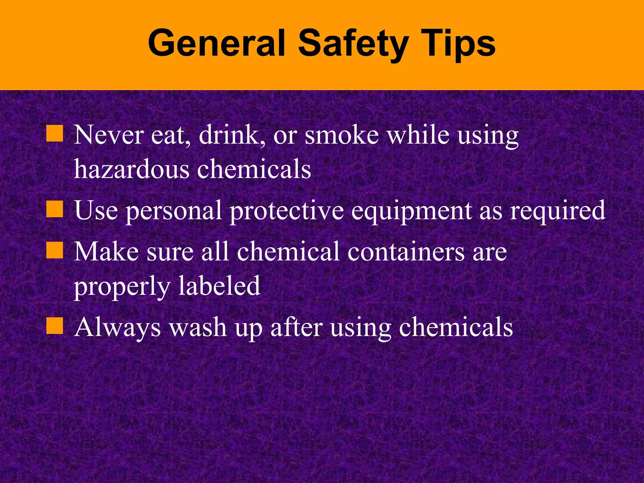 Chemical handling | PPT