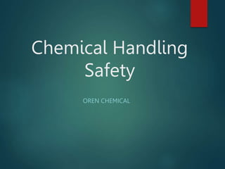 Chemical Handling.ppt | Chemistry | Science