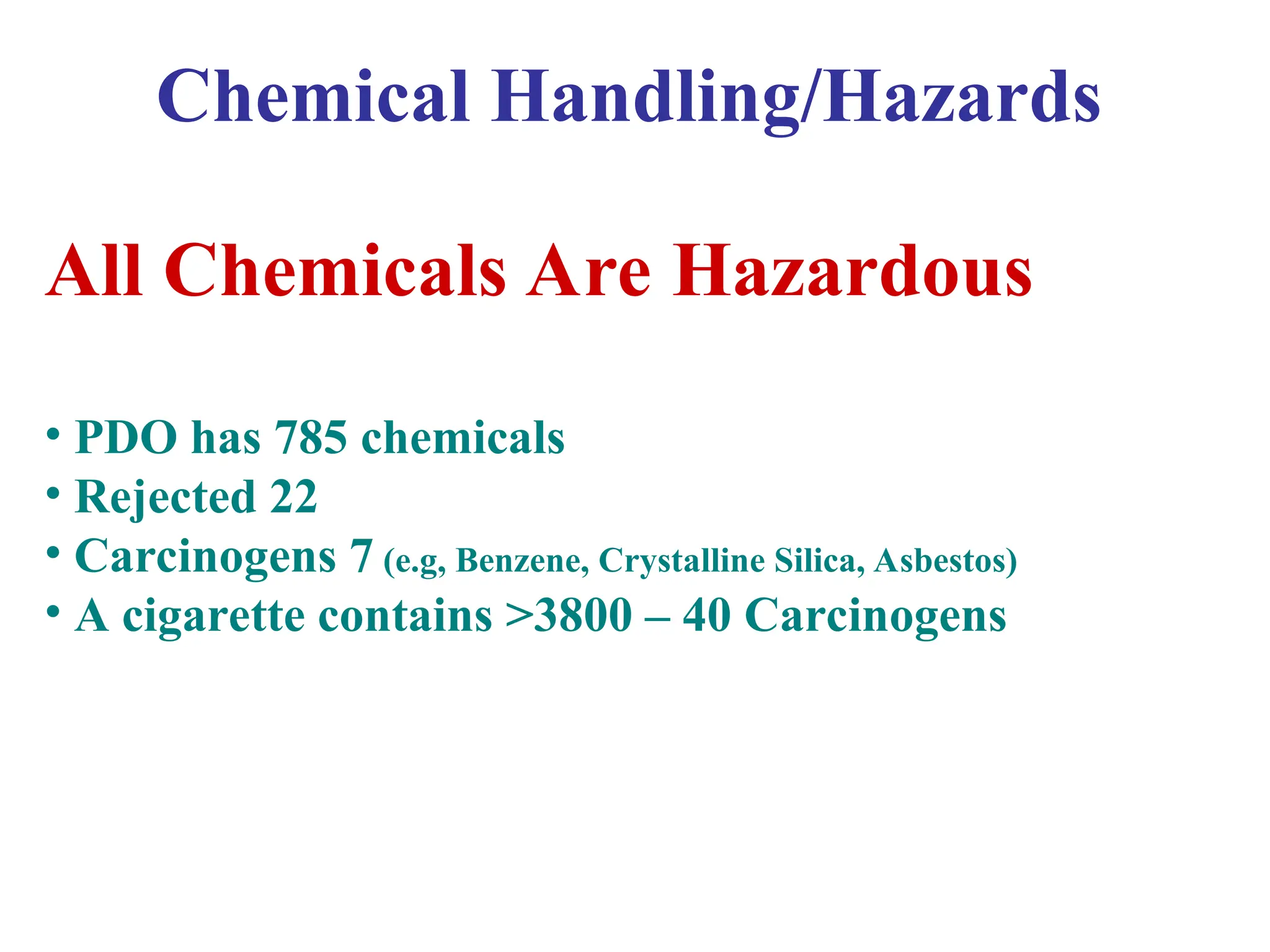 Chemical Handling or Chemical Hazard management | PPT