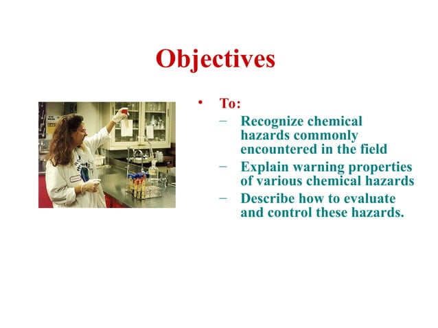 Chemical Handling or Chemical Hazard management | PPT