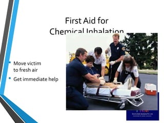 Chemical_Handling_1.ppt | First Aid | Injuries