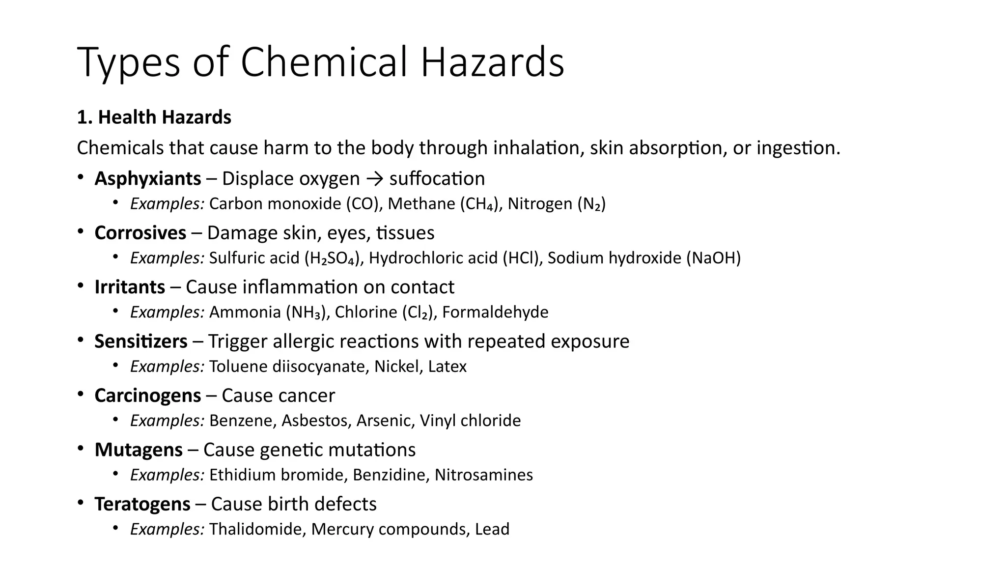 CHEMICAL HAZARD Risk Assessment and Mitigation | PPTX