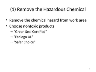 Chemical Hazard handling storing Training | PPTX