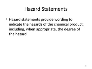 Chemical Hazard handling storing Training | PPTX