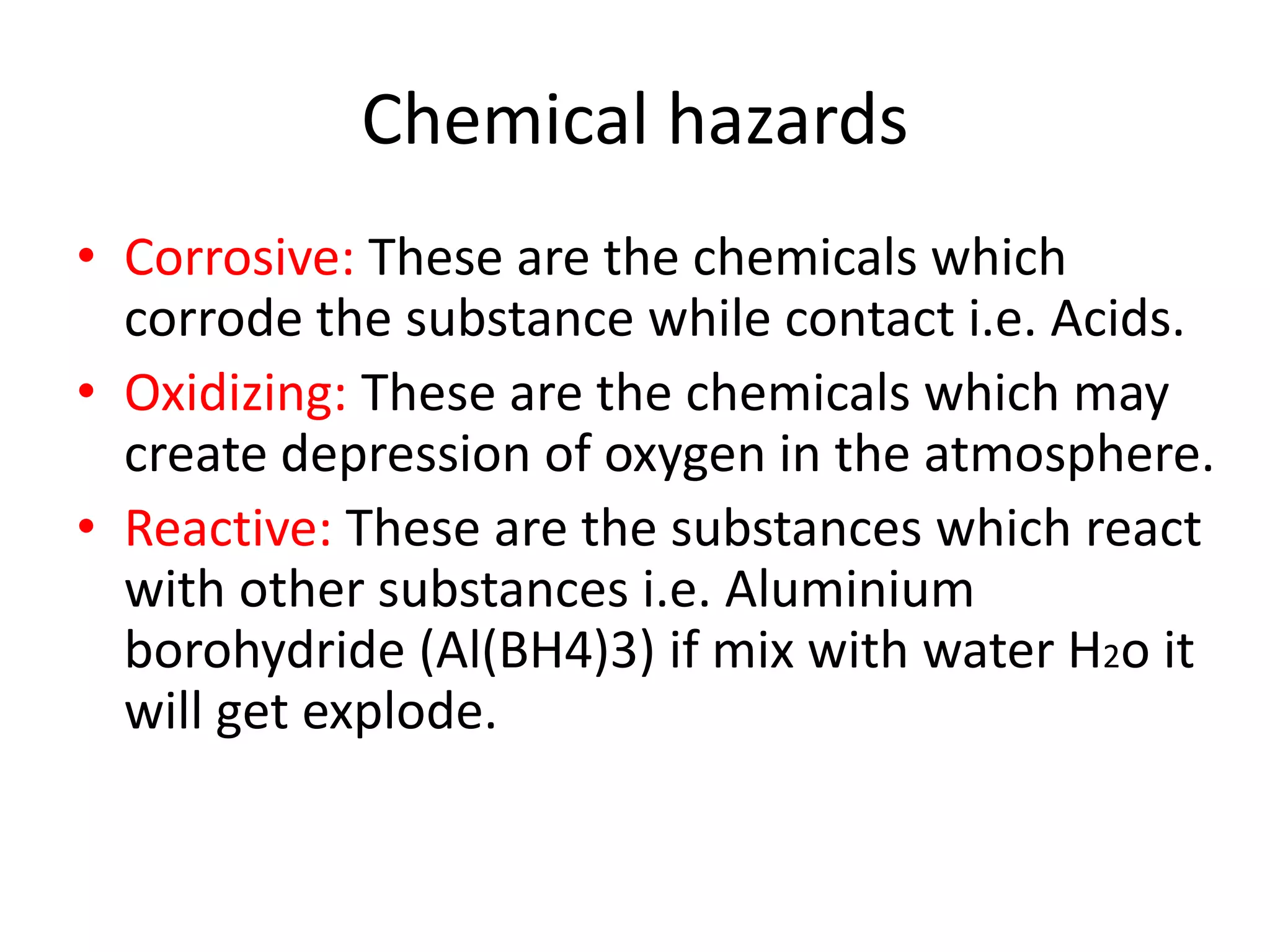 Chemical hazards | PPTX