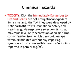 Chemical hazards | PPTX