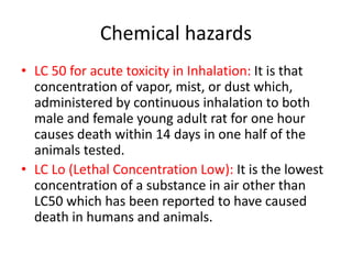 Chemical hazards | PPTX
