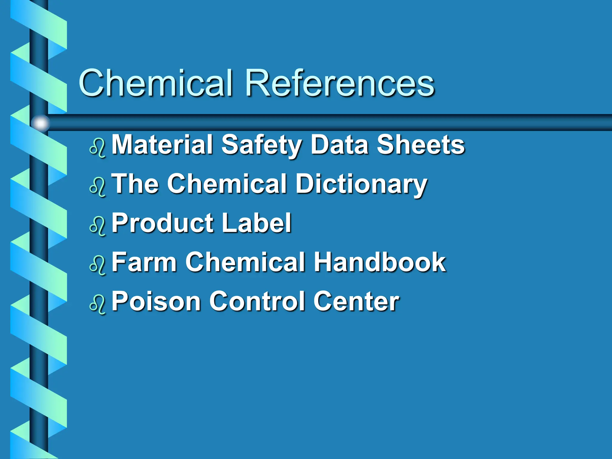 Chemical Hazards from Material Safety Data Sheet | PPT | Chemistry ...