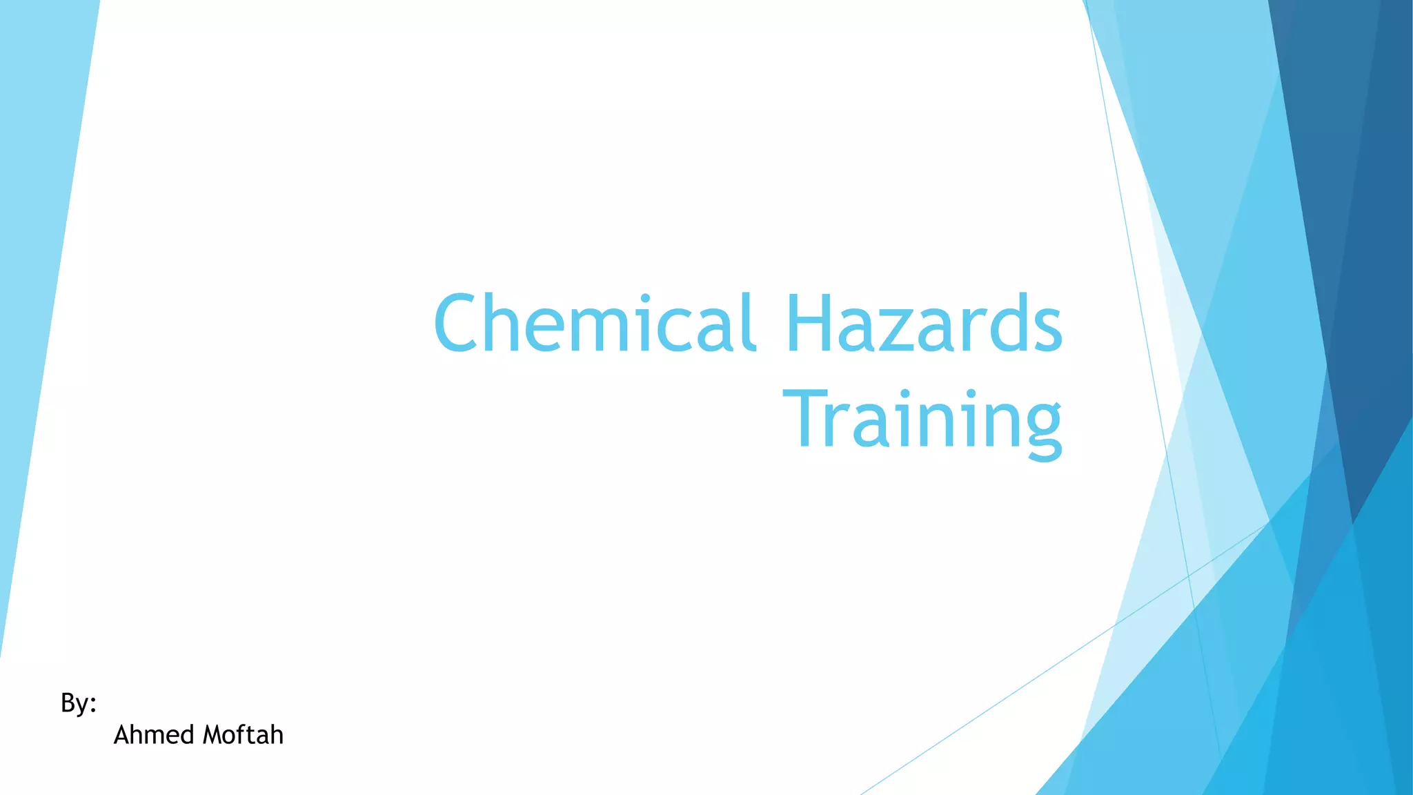 Chemical Hazards Training Presentation | PPTX
