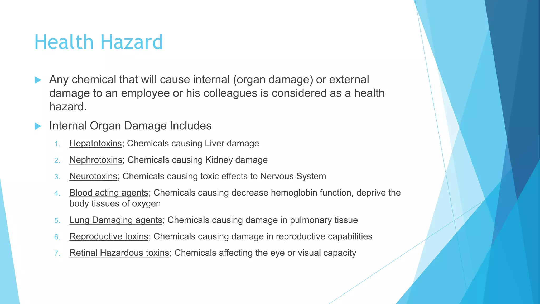 Chemical Hazards Training Presentation | PPTX