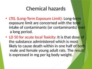 chemical hazards Unit IV for safety engineering | PPTX