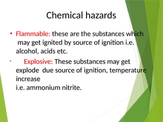 chemical hazards Unit IV for safety engineering | PPT