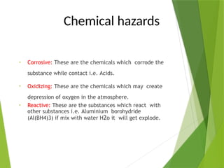 chemical hazards Unit IV for safety engineering | PPTX