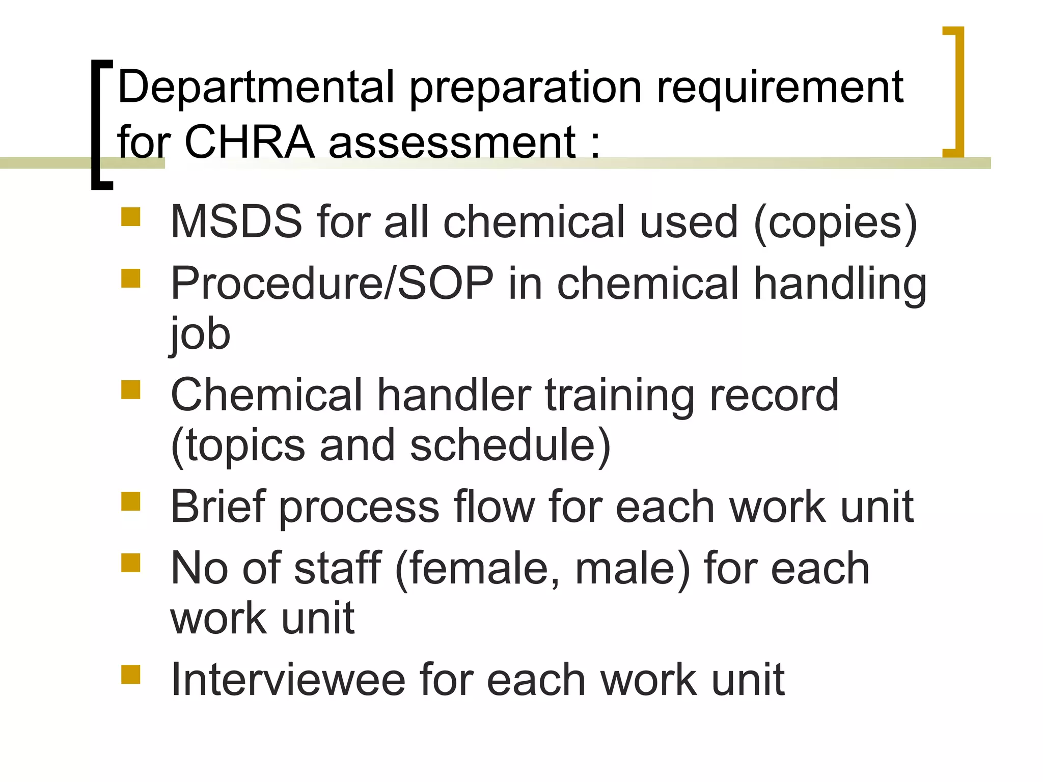Chemical health risk assessment intro | PPT