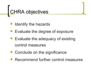 Chemical health risk assessment intro | PPT