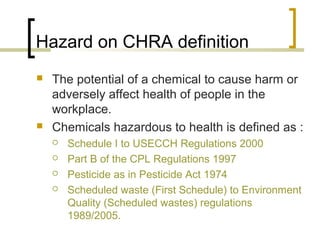 Chemical health risk assessment intro | PPT