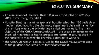 CHEMICAL HEALTH RISK ASSESSMENT REPORT (CHRA).pptx
