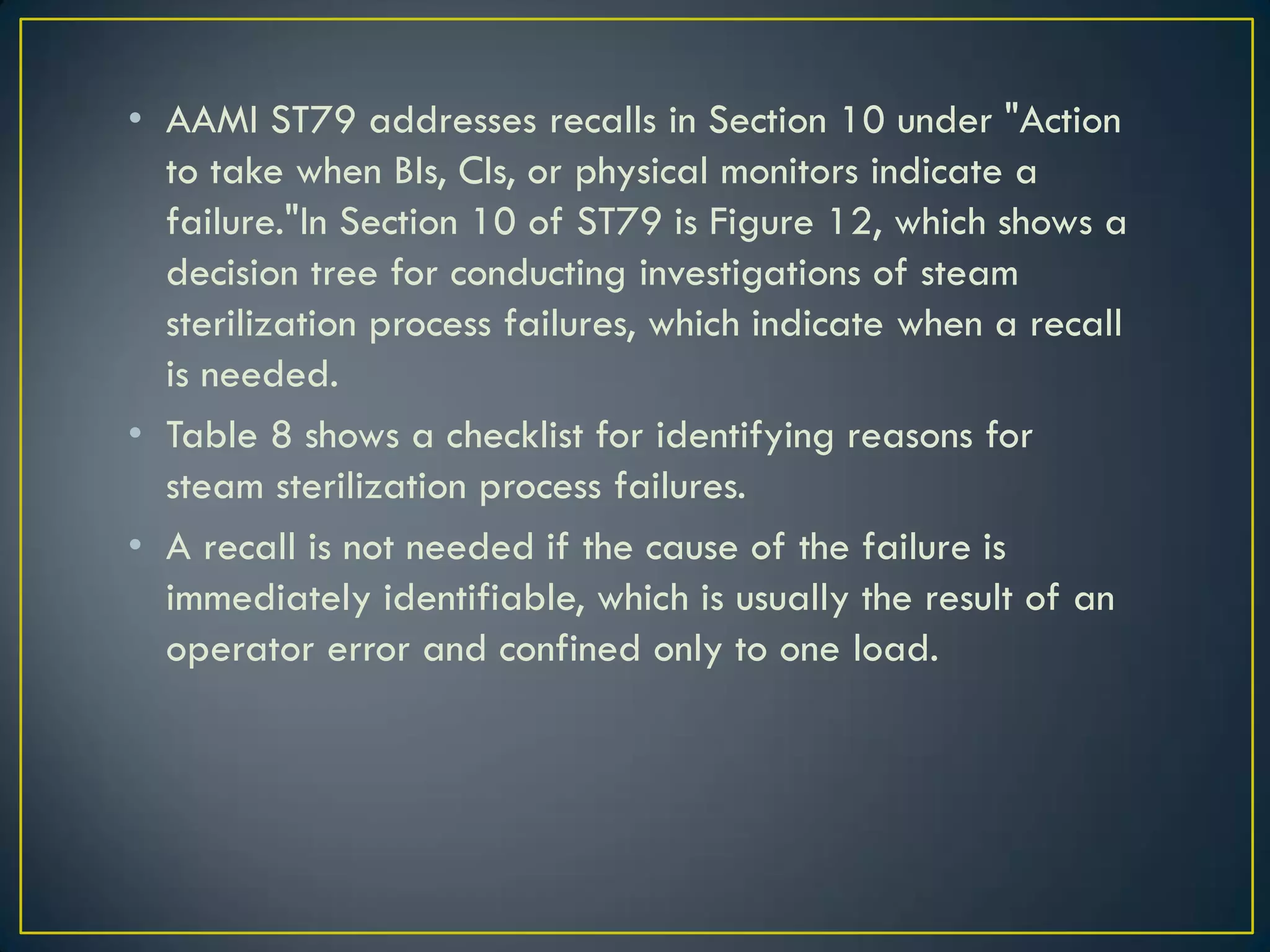 CSSD Basics Chemical Indicators, Biological Indicators and Recall ...