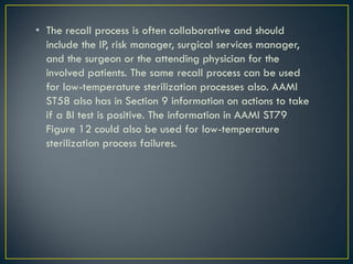 CSSD Basics Chemical Indicators, Biological Indicators and Recall ...