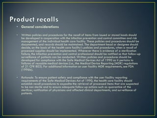 CSSD Basics Chemical Indicators, Biological Indicators and Recall ...