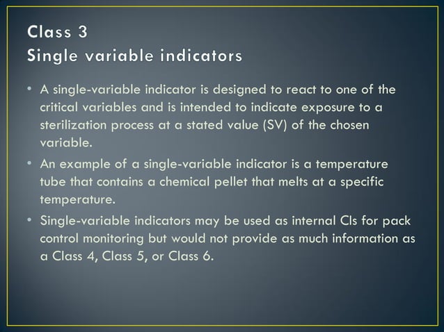 CSSD Basics Chemical Indicators, Biological Indicators and Recall ...