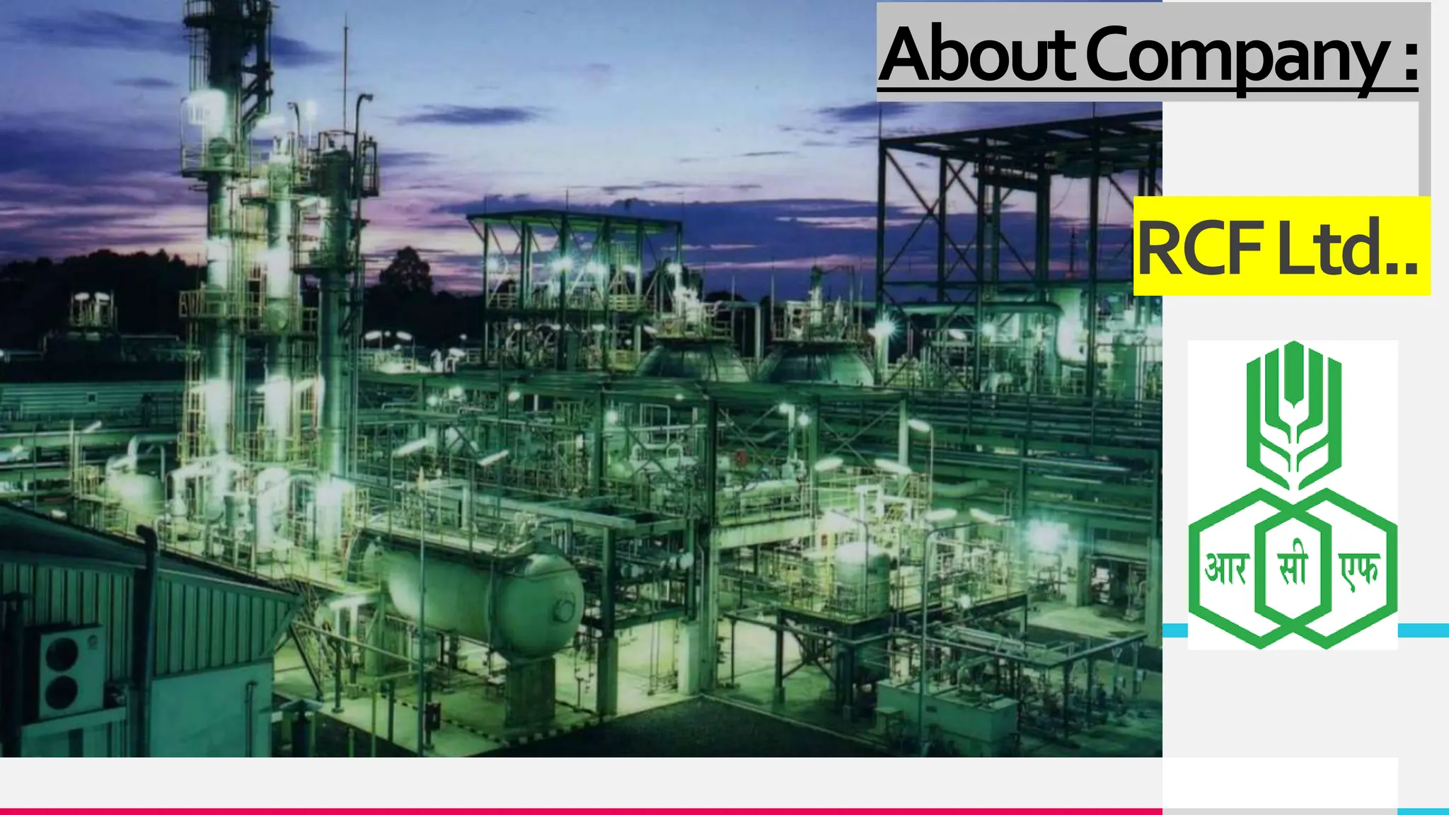 Chemical Industry- Rashtriya Chemical Fertilizers (RCF) .pptx