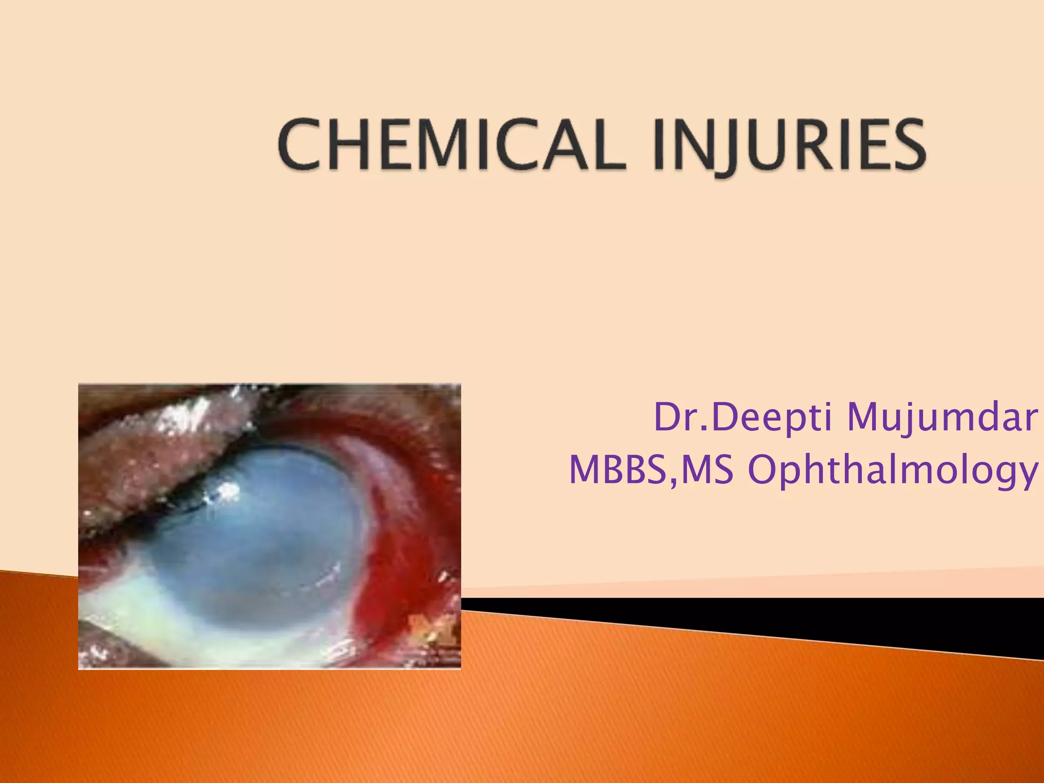 Chemical injuries | PPT